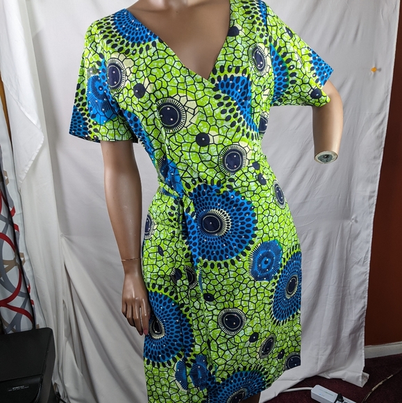 Dresses | African Print Wrap Dress | Poshmark